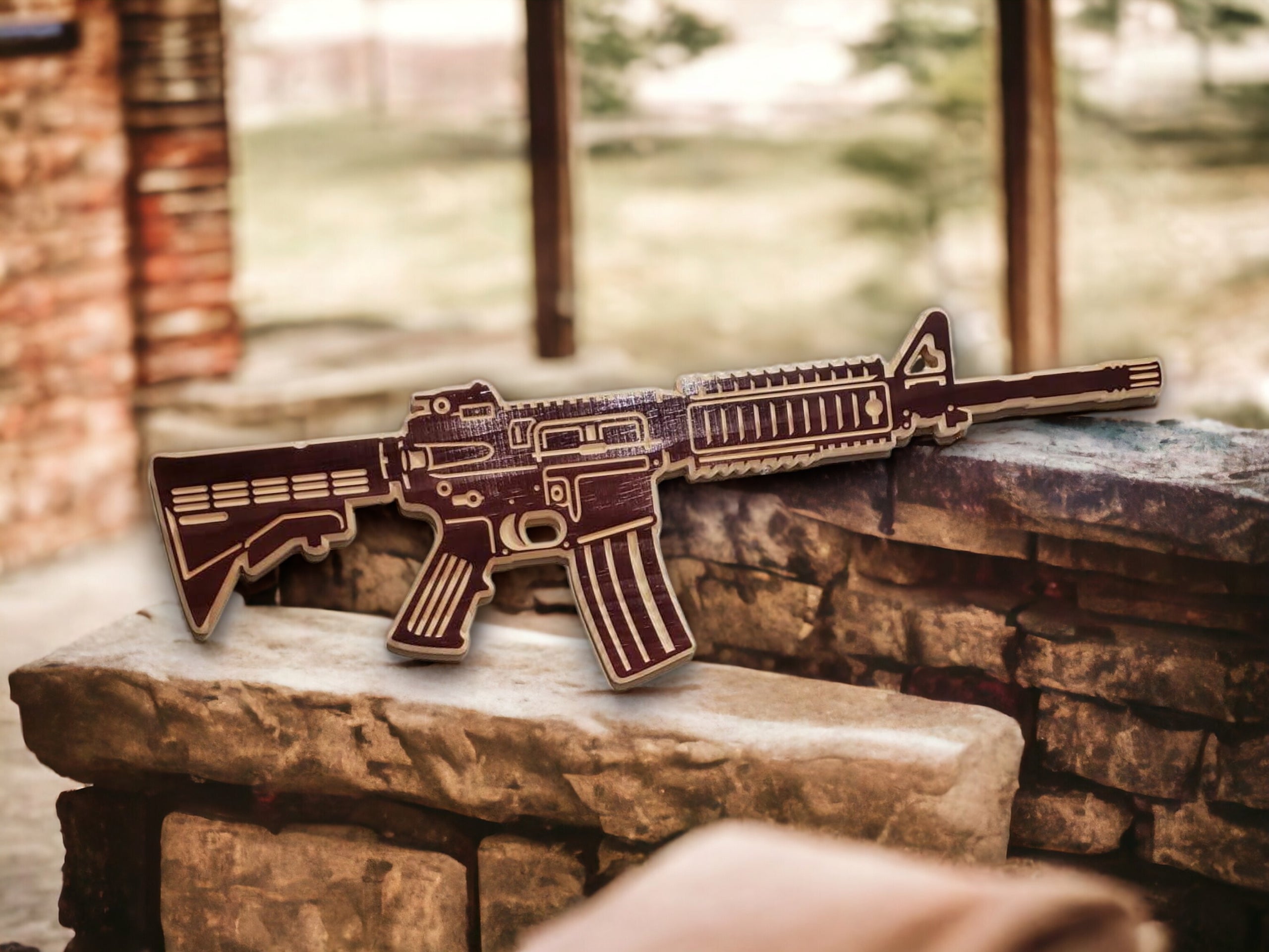 M4 Artistic Replica Wooden Model M4 Carbine Assault Rifle Small Size ...